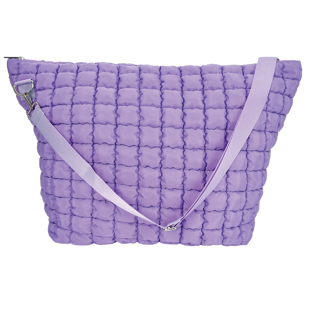 Vivid Violet Puffy Weekender Bag | Iscream